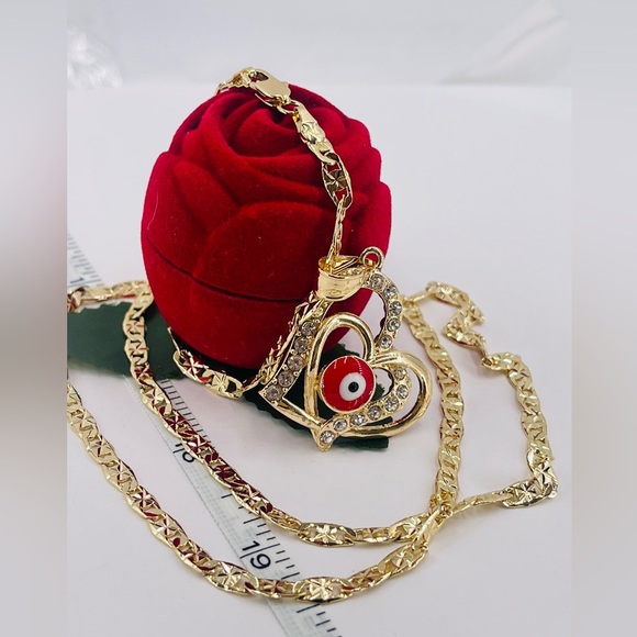 Jewelry | Evil Eye Necklace 14k Gold Platedojo Del Mal Collar Or ...